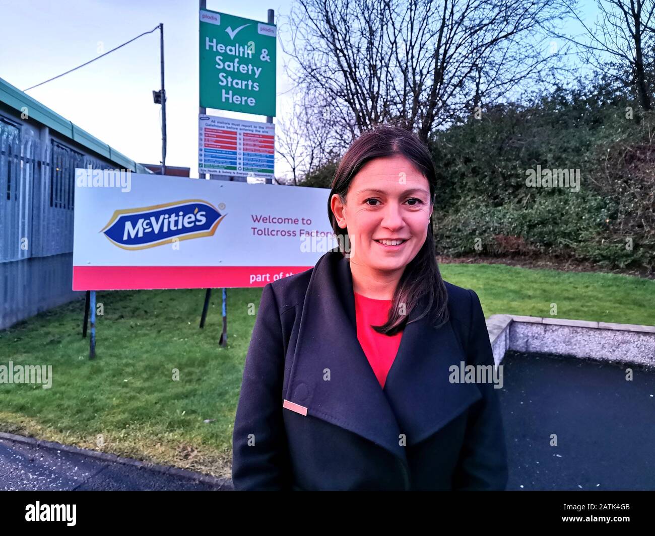Labour leadership candidate Lisa Nandy during a visit to the McVitie's ...