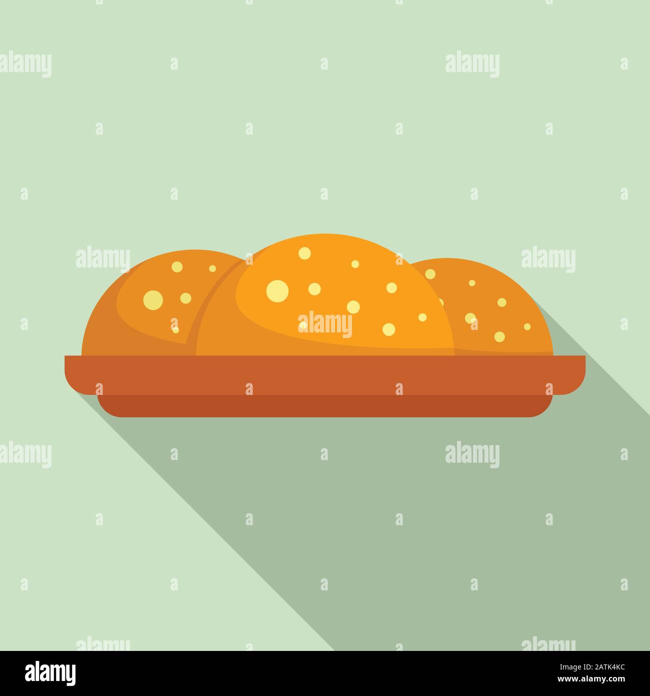 Greek bakery icon. Flat illustration of greek bakery vector icon for ...