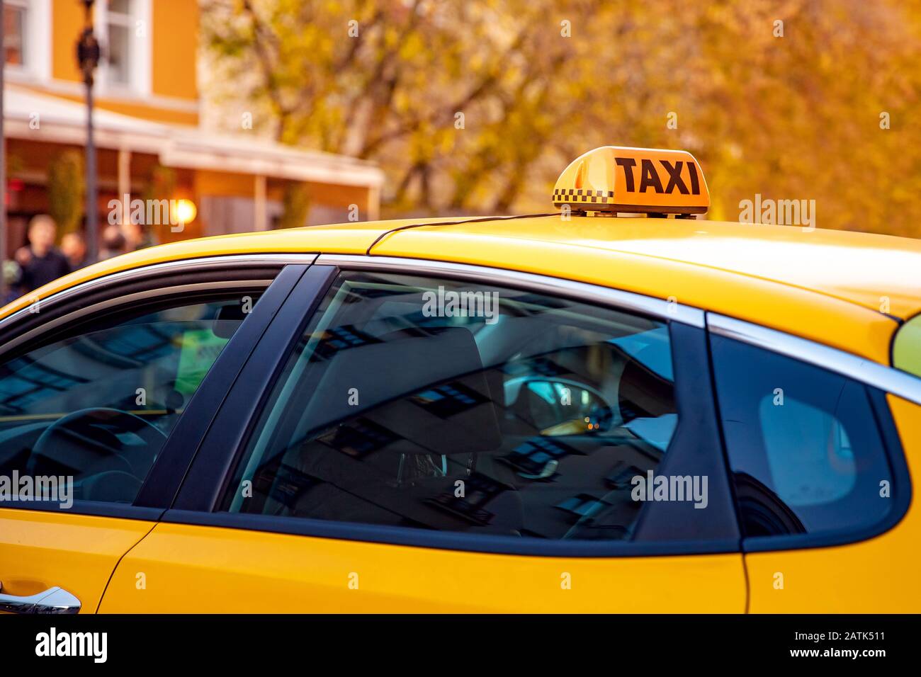 Taxi service concept car roof hi-res stock photography and images - Alamy