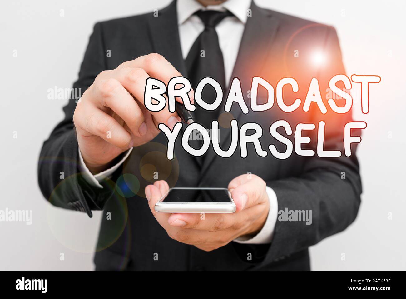 Handwriting text Broadcast Yourself. Conceptual photo broadcasting your ...