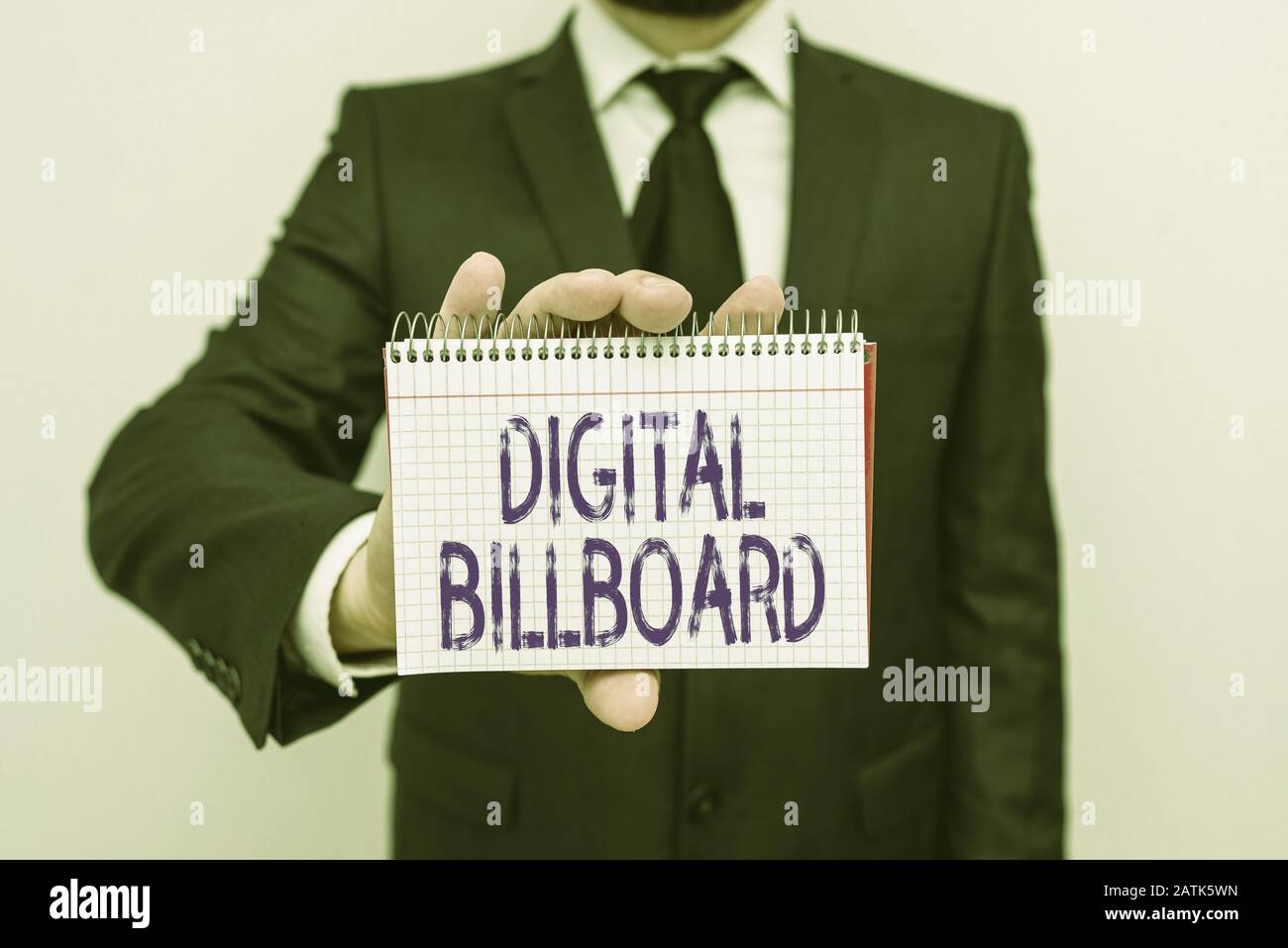 Handwriting text writing Digital Billboard. Conceptual photo billboard ...