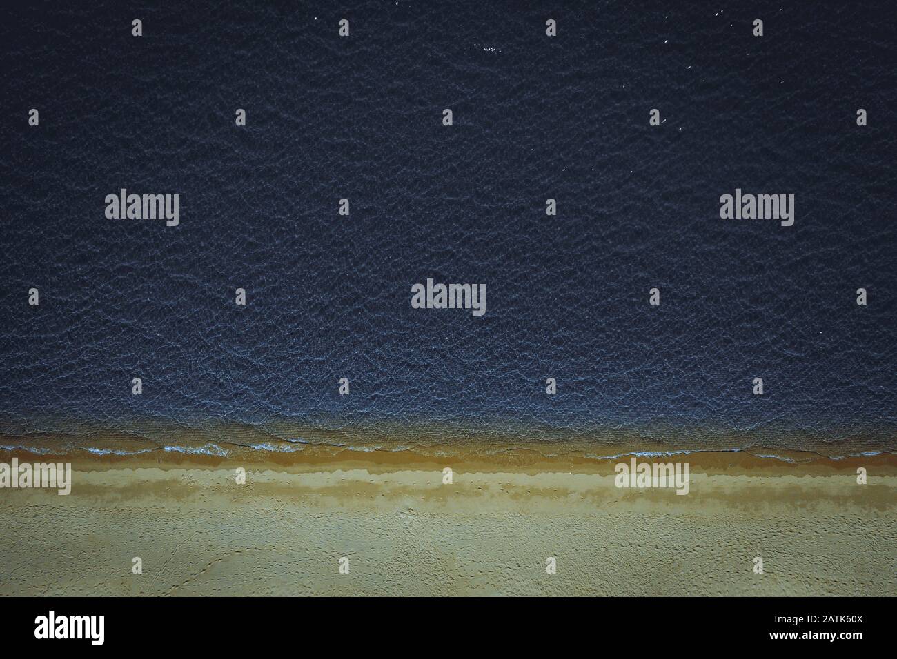 Vista aerea de Kino o bahía de Kino, Sonora, Mex en el golfo de ...