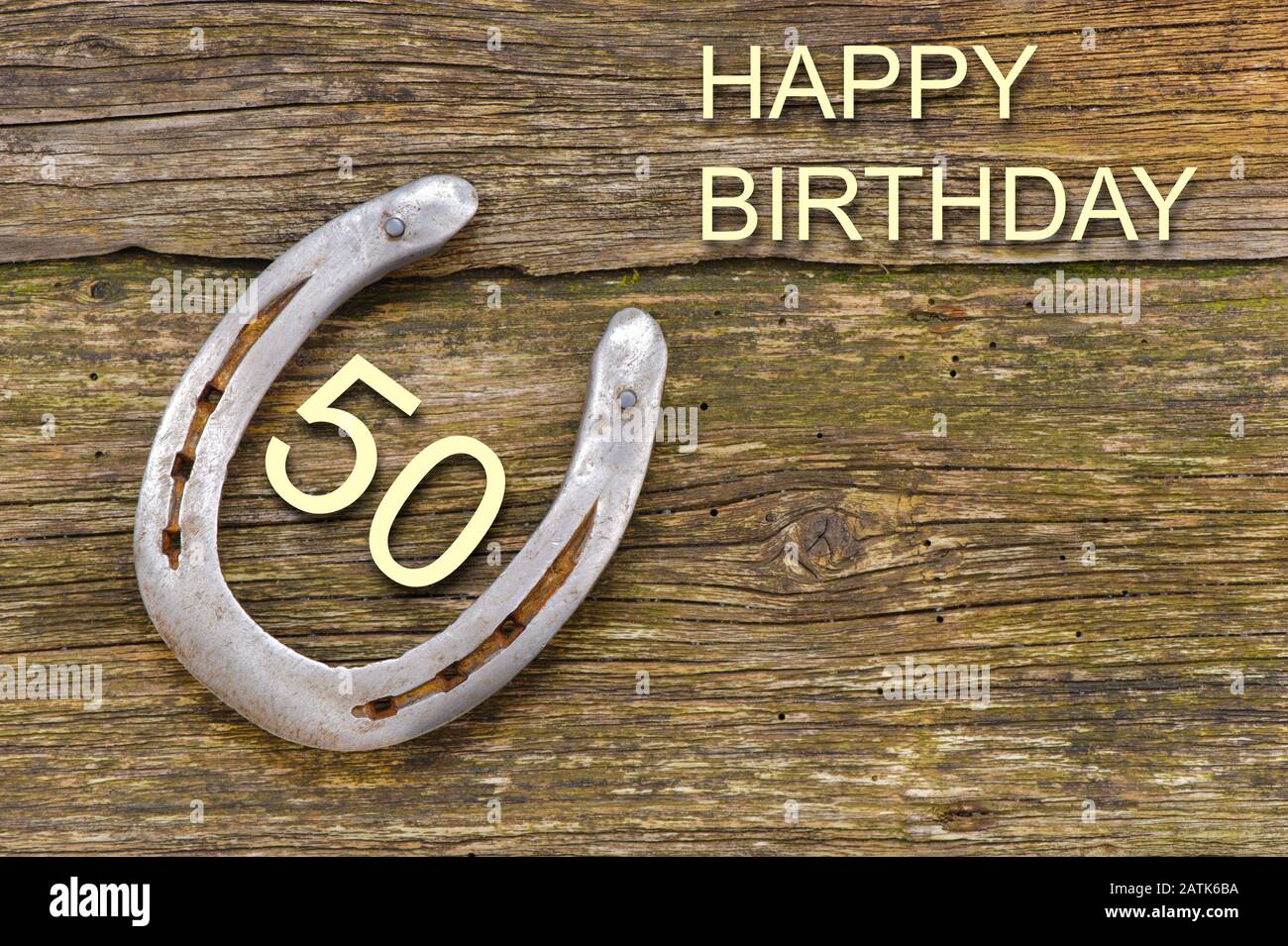 congratulations to happy 50th birthday Stock Photo - Alamy