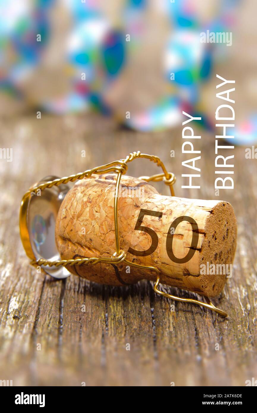 congratulations to happy 50th birthday Stock Photo - Alamy