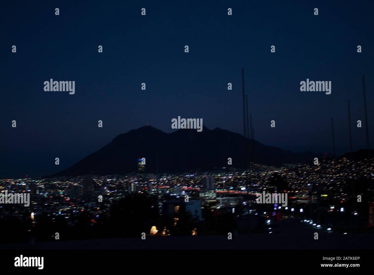 Sunset view in Monterrey Mexico Stock Photo - Alamy