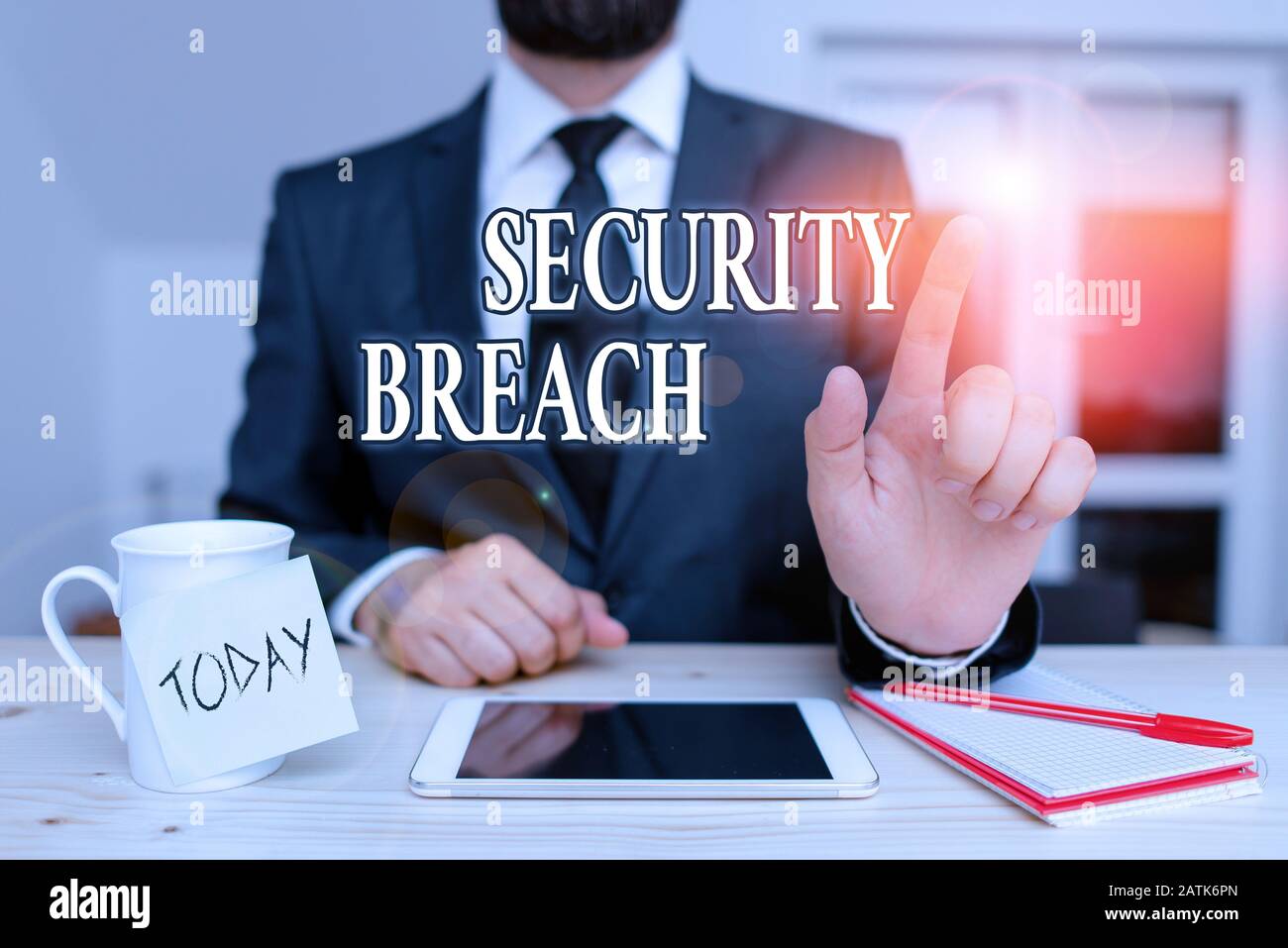 Conceptual hand writing showing Security Breach. Concept meaning any ...