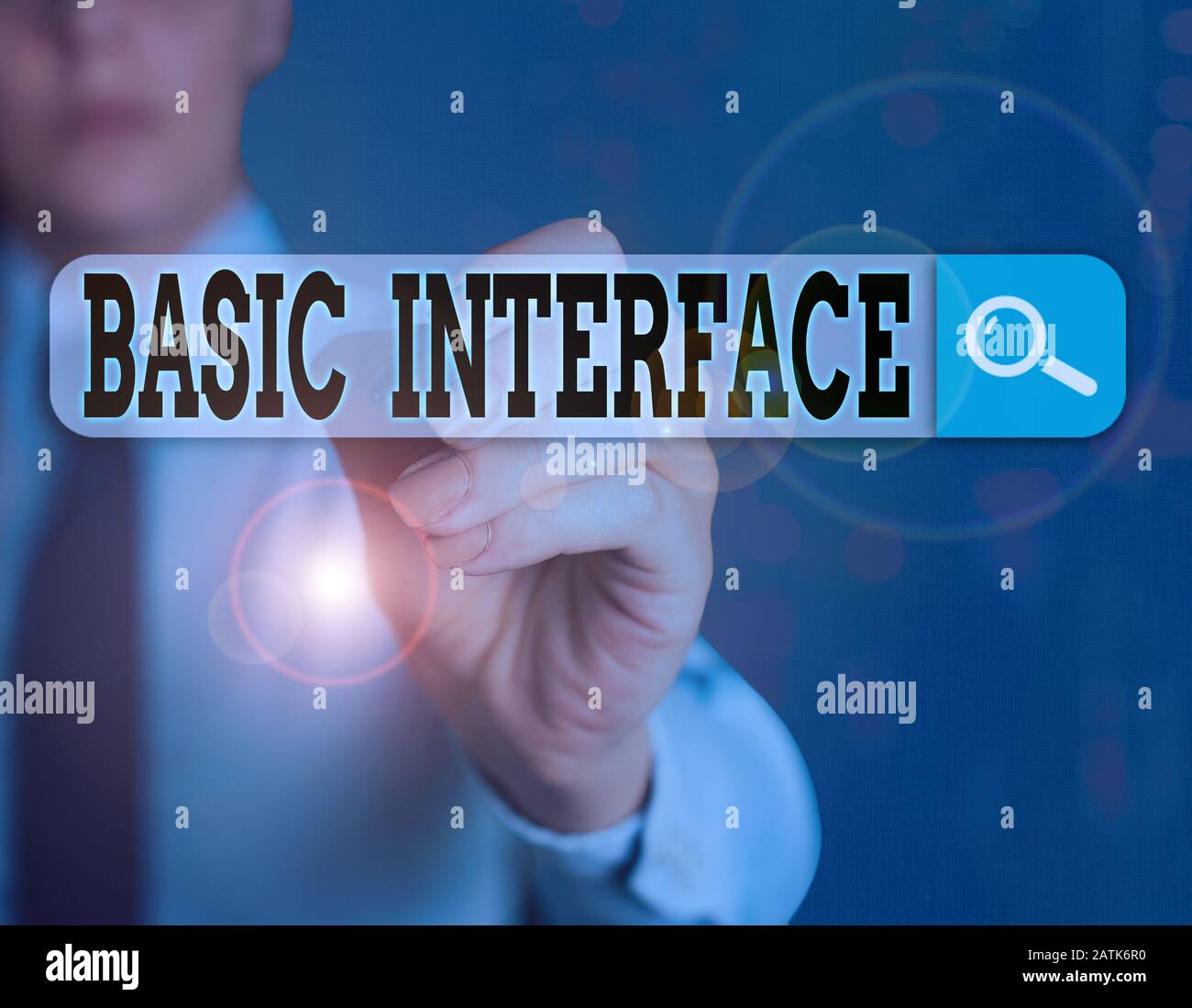 Handwriting text writing Basic Interface. Conceptual photo boundary ...
