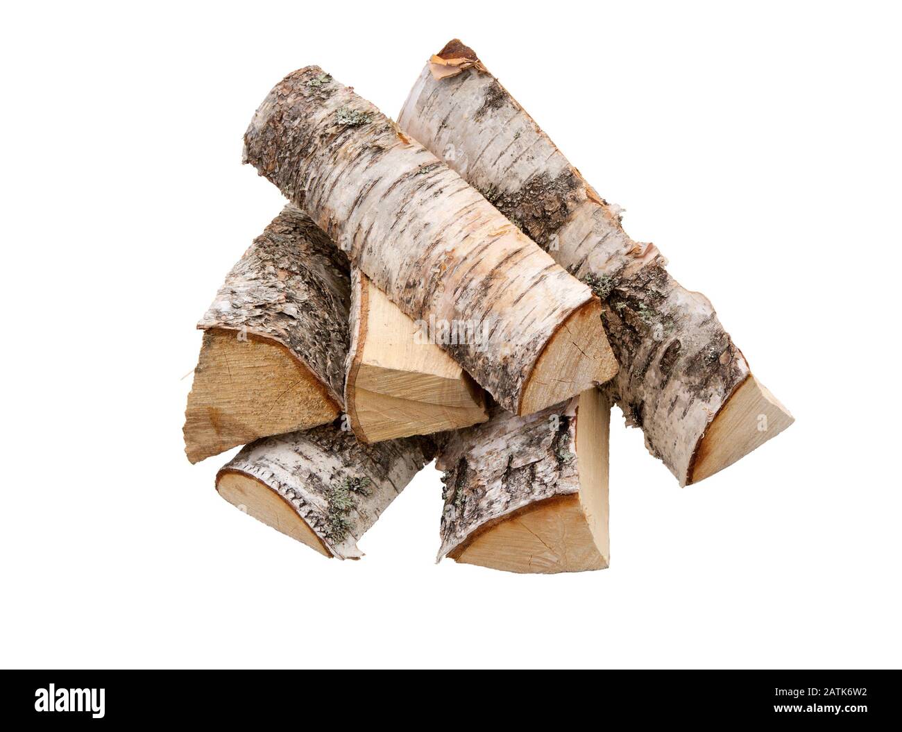 Firewood. Pile of firewood isolated on a white background. Logs of ...