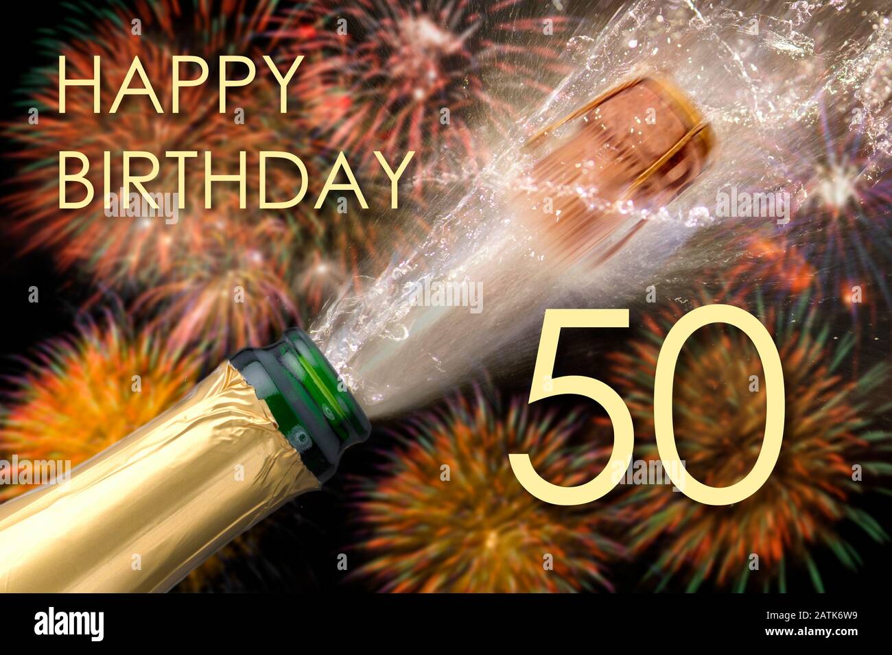 congratulations to happy 50th birthday Stock Photo - Alamy