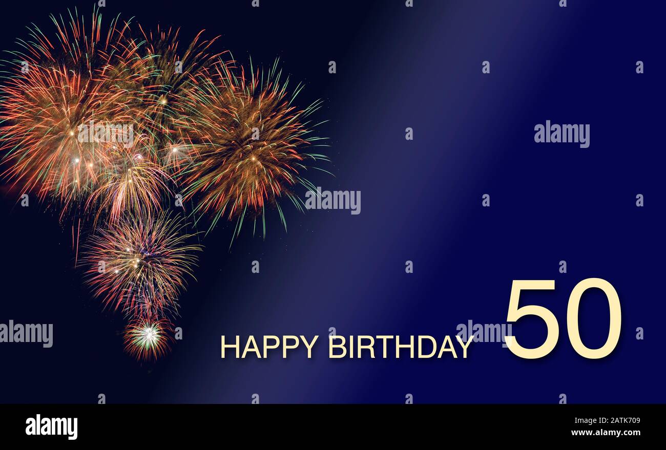 congratulations to happy 50th birthday Stock Photo - Alamy