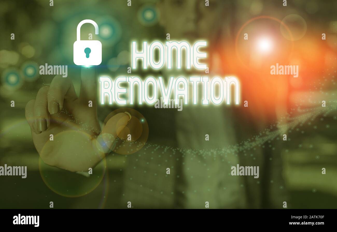 Conceptual hand writing showing Home Renovation. Concept meaning ...