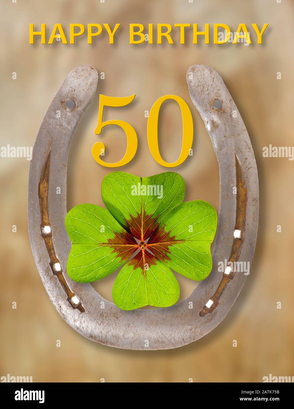 congratulations to happy 50th birthday Stock Photo - Alamy