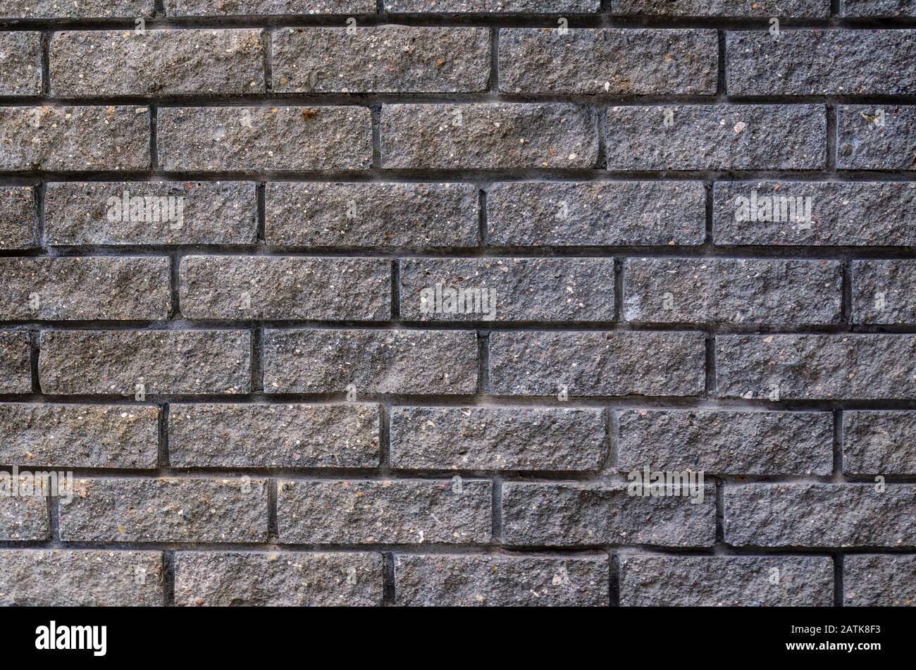 Old black brick seamless pattern wall texture background. Gray stone ...