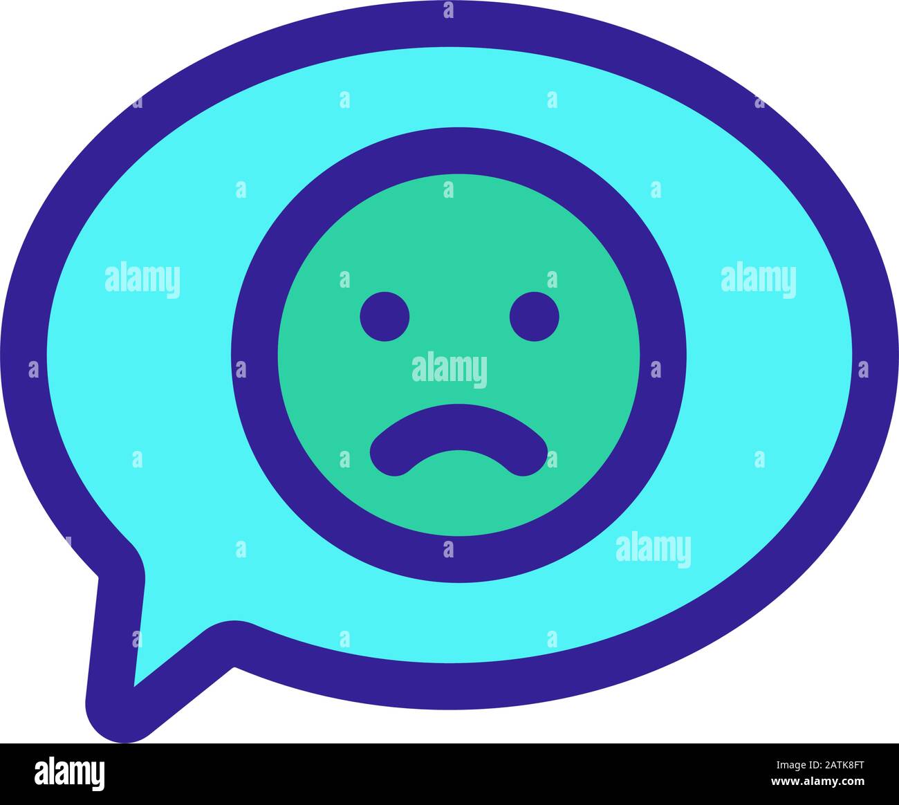 negative review icon vector. Isolated contour symbol illustration Stock ...