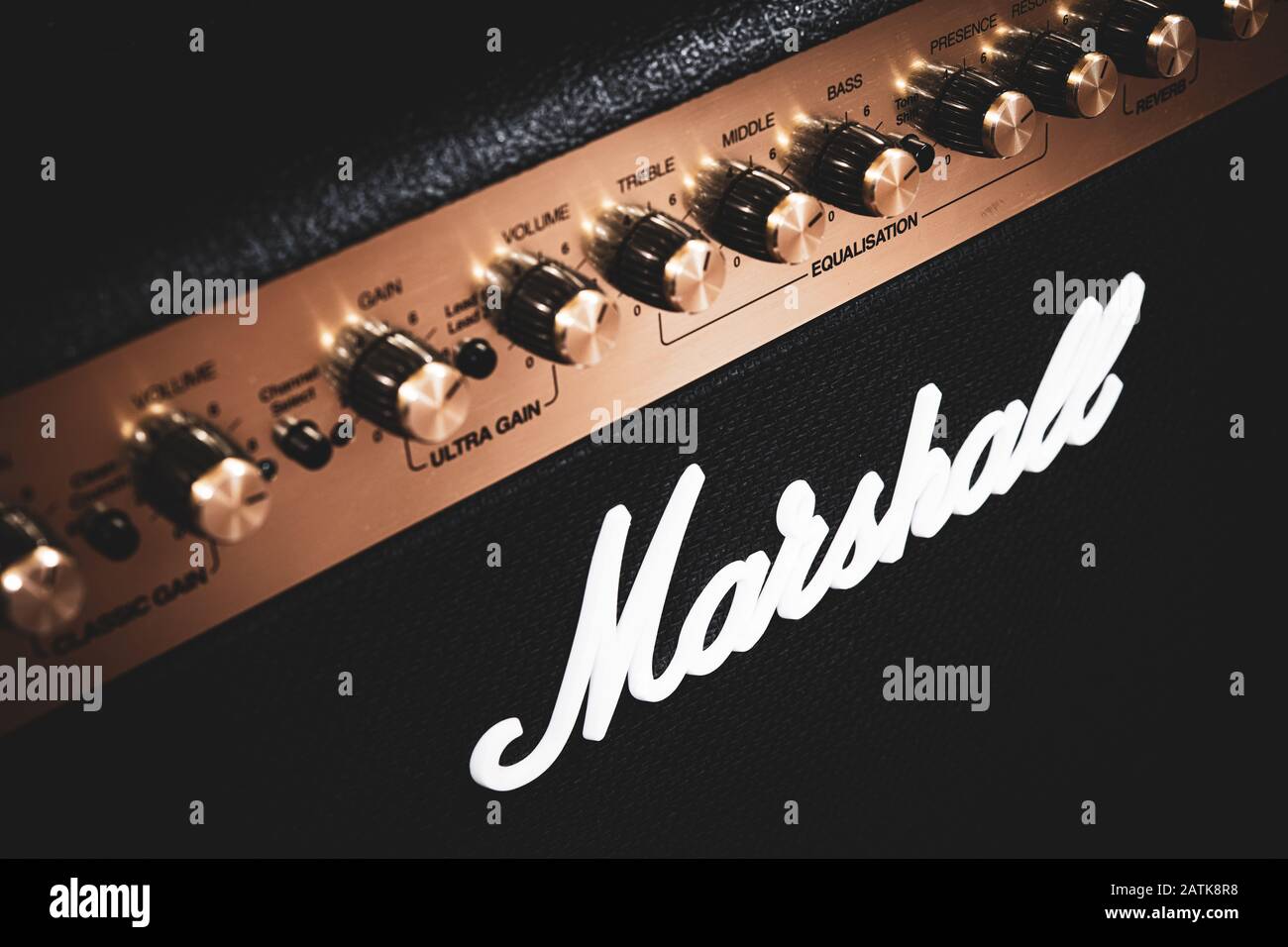 Vintage guitar amplifier marshall hi-res stock photography and images ...