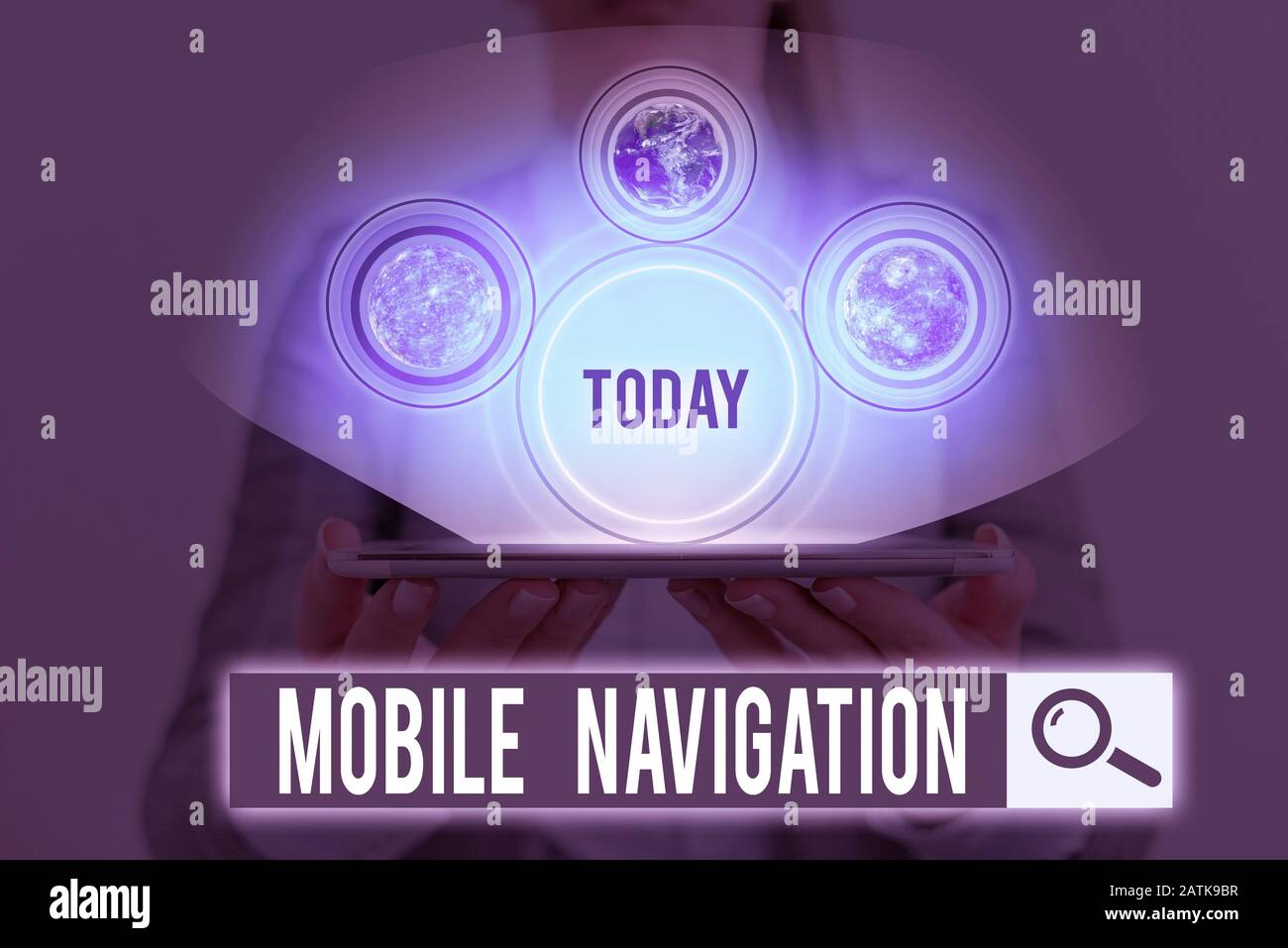 Word writing text Mobile Navigation. Business photo showcasing ...