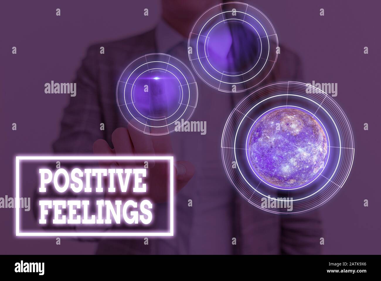 Conceptual hand writing showing Positive Feelings. Concept meaning any ...