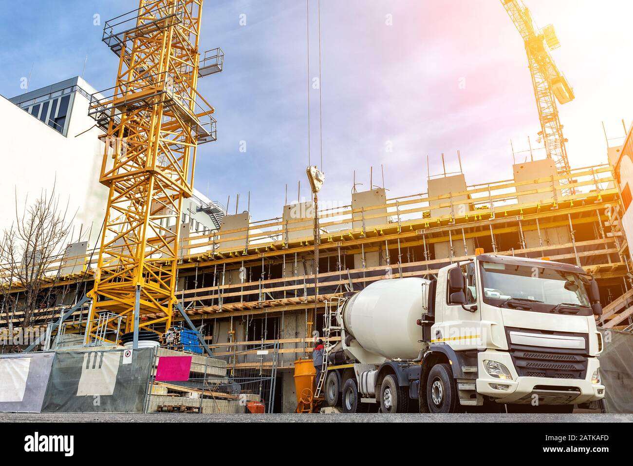 Commercial or residential corporate hightower building construction ...