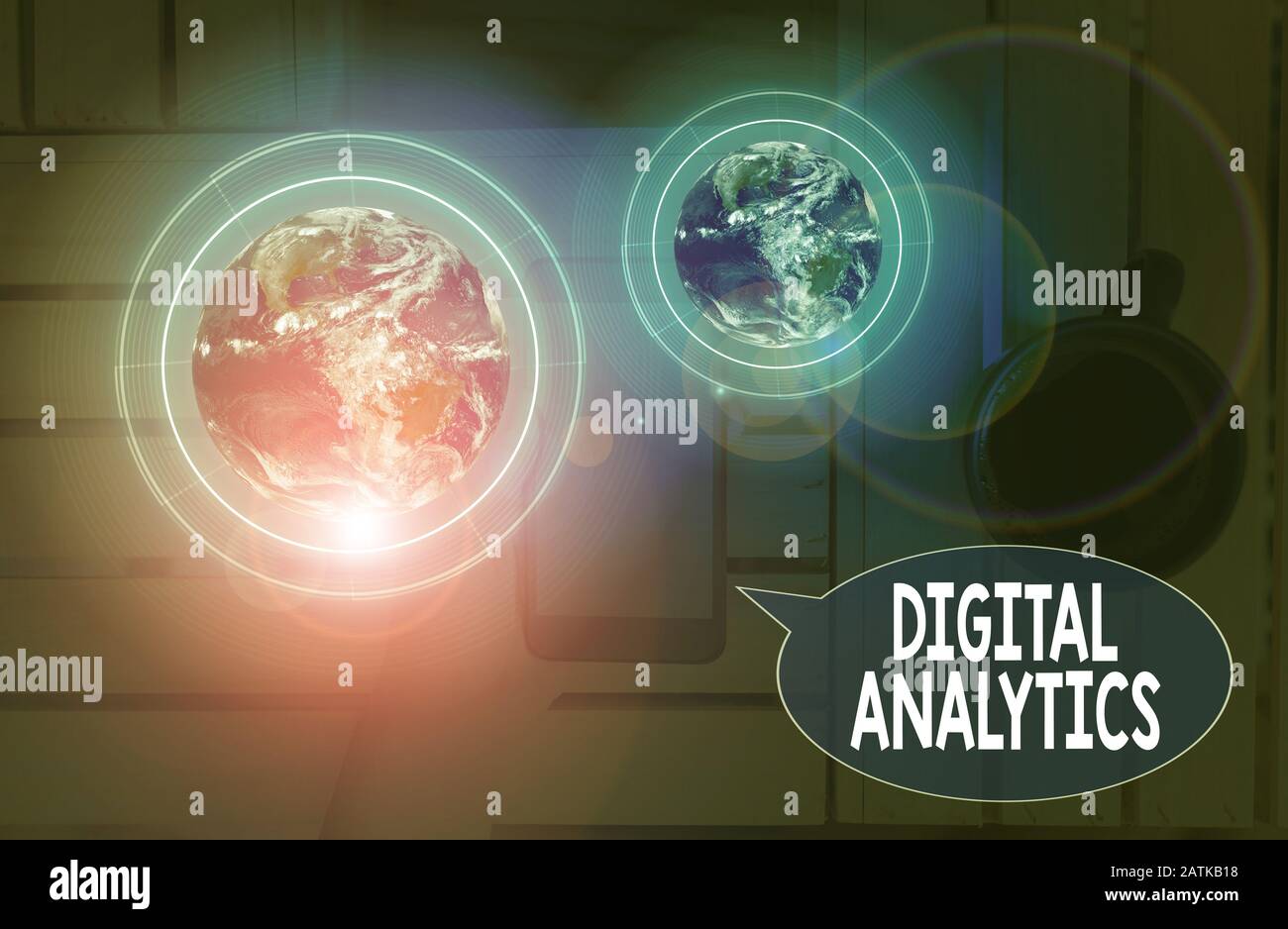 Text sign showing Digital Analytics. Business photo showcasing the ...