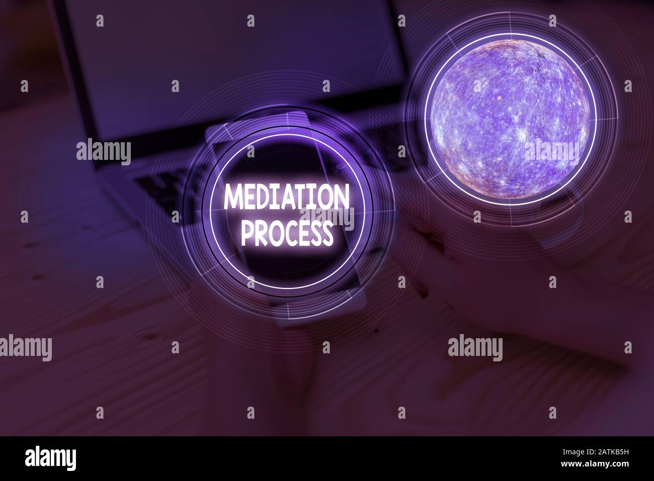 Writing note showing Mediation Process. Business concept for informal ...