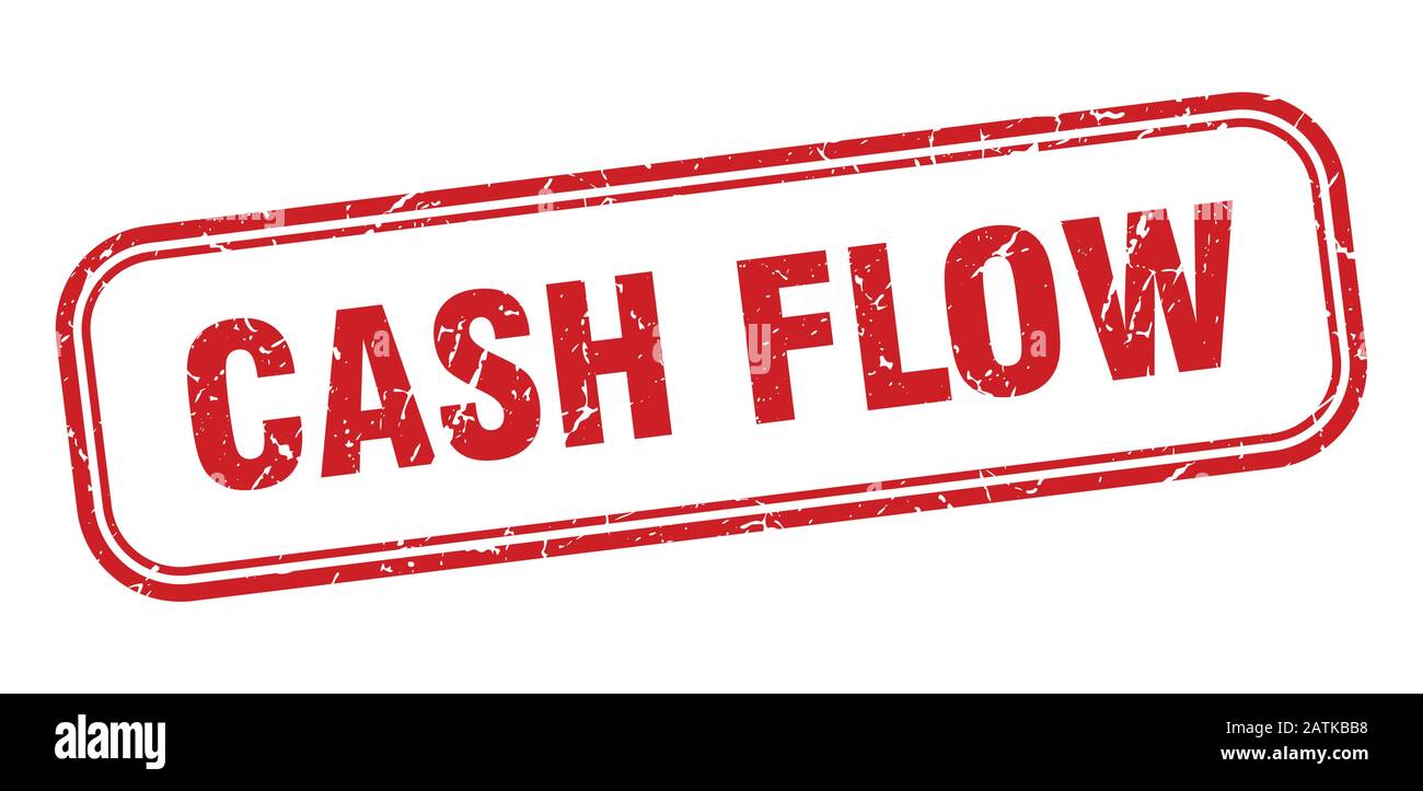 cash flow stamp. cash flow square grunge red sign. cash flow tag Stock ...