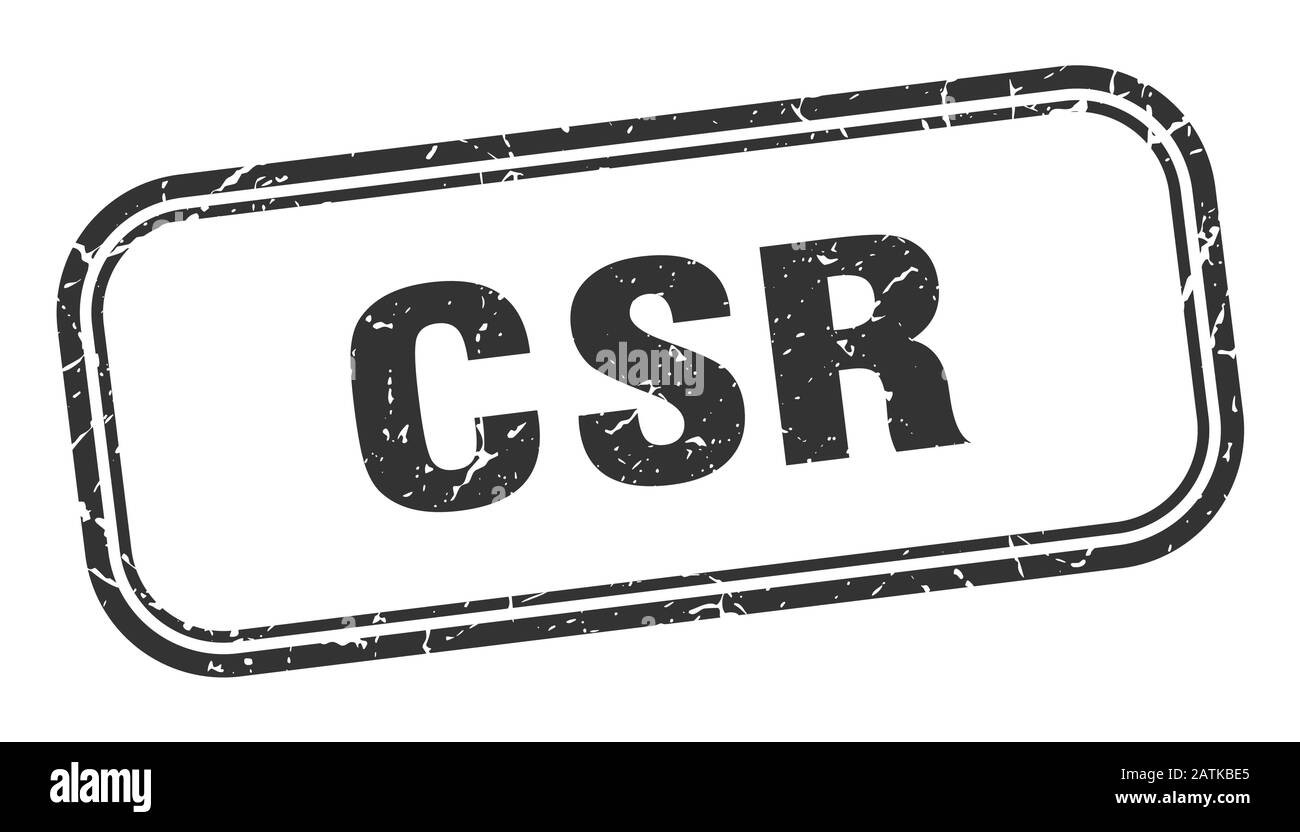 csr stamp. csr square grunge black sign. csr tag Stock Vector Image ...