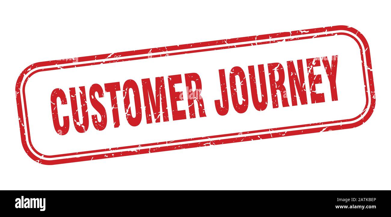customer journey stamp. customer journey square grunge red sign. customer journey tag Stock ...