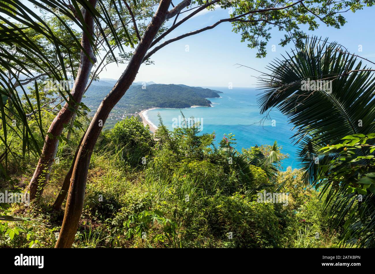 Mexico, Los de Marcos, Nayarit, The view of the Mexican coast from a ...