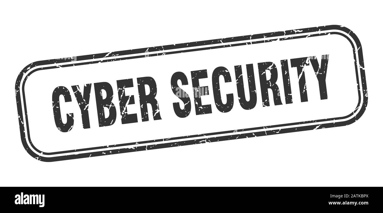 cyber security stamp. cyber security square grunge black sign. cyber ...