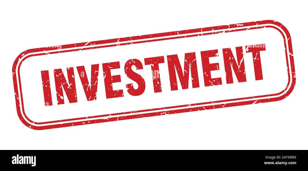 investment stamp. investment square grunge red sign. investment tag ...