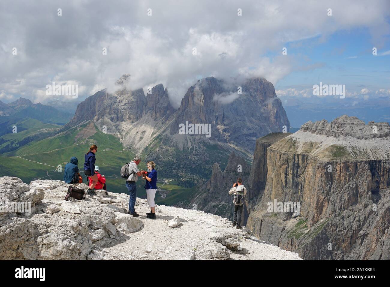 Pordoi dolomites mountain pass hi-res stock photography and images - Alamy