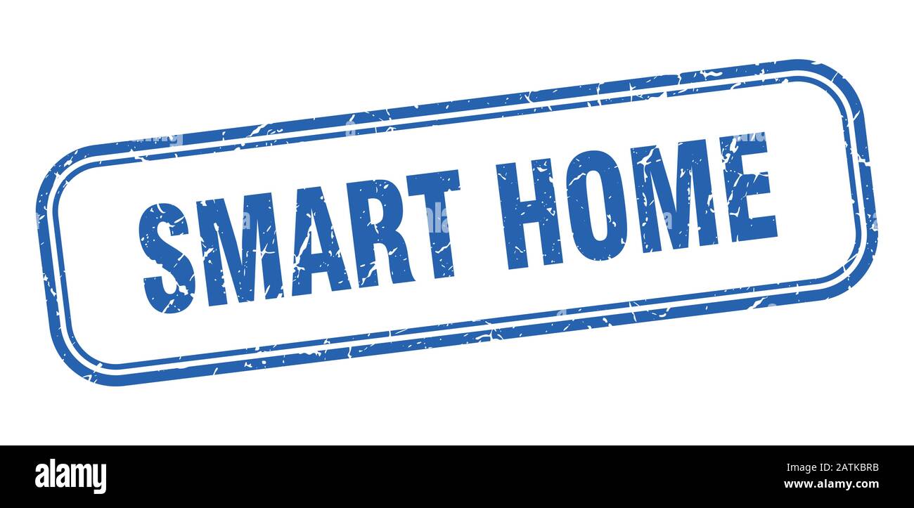 Smart home stamp square hi-res stock photography and images - Alamy