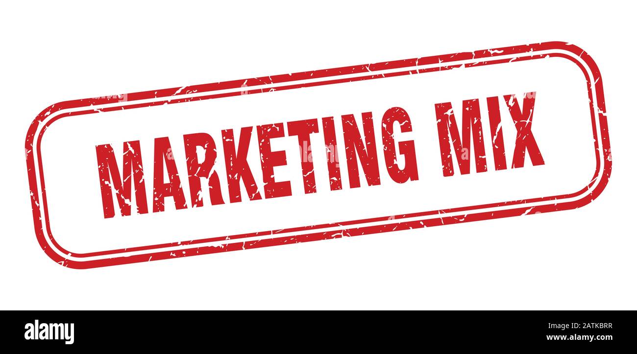 marketing mix stamp. marketing mix square grunge red sign. marketing ...