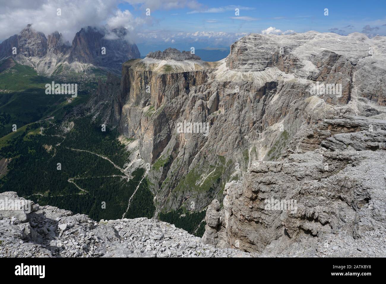 Pordoi dolomites mountain pass hi-res stock photography and images - Alamy