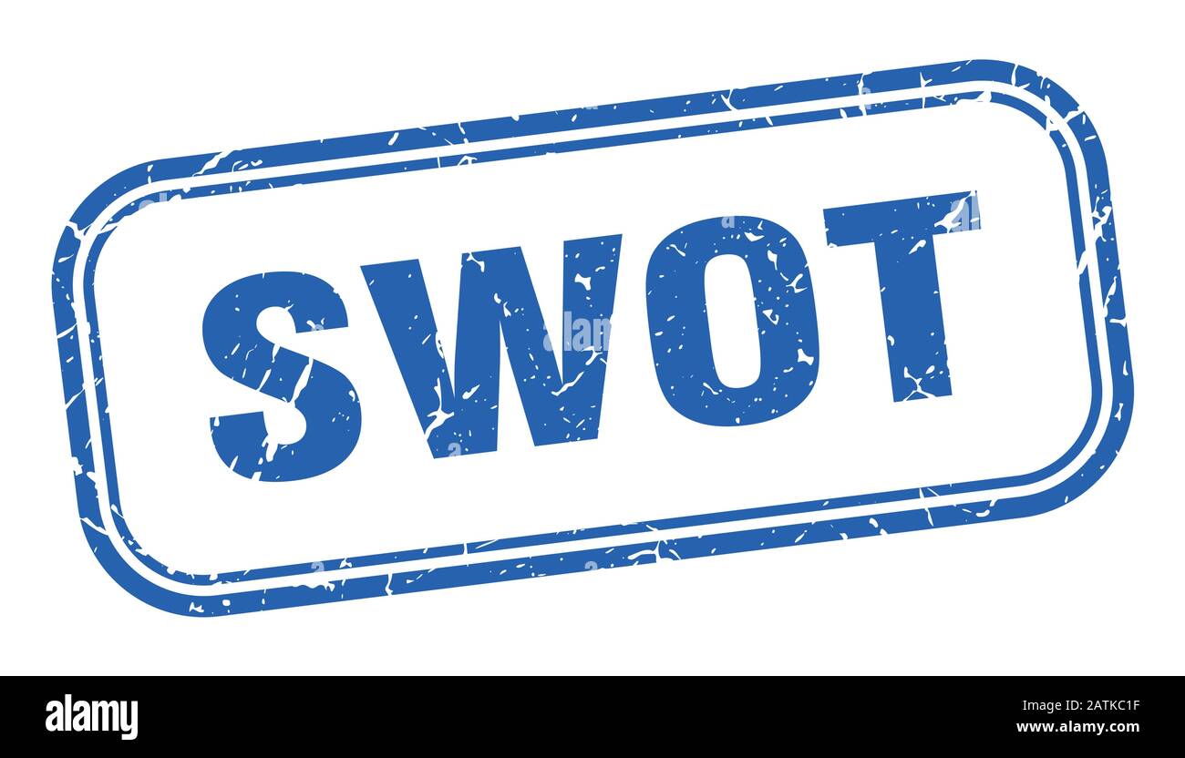 swot stamp. swot square grunge blue sign. swot tag Stock Vector Image ...
