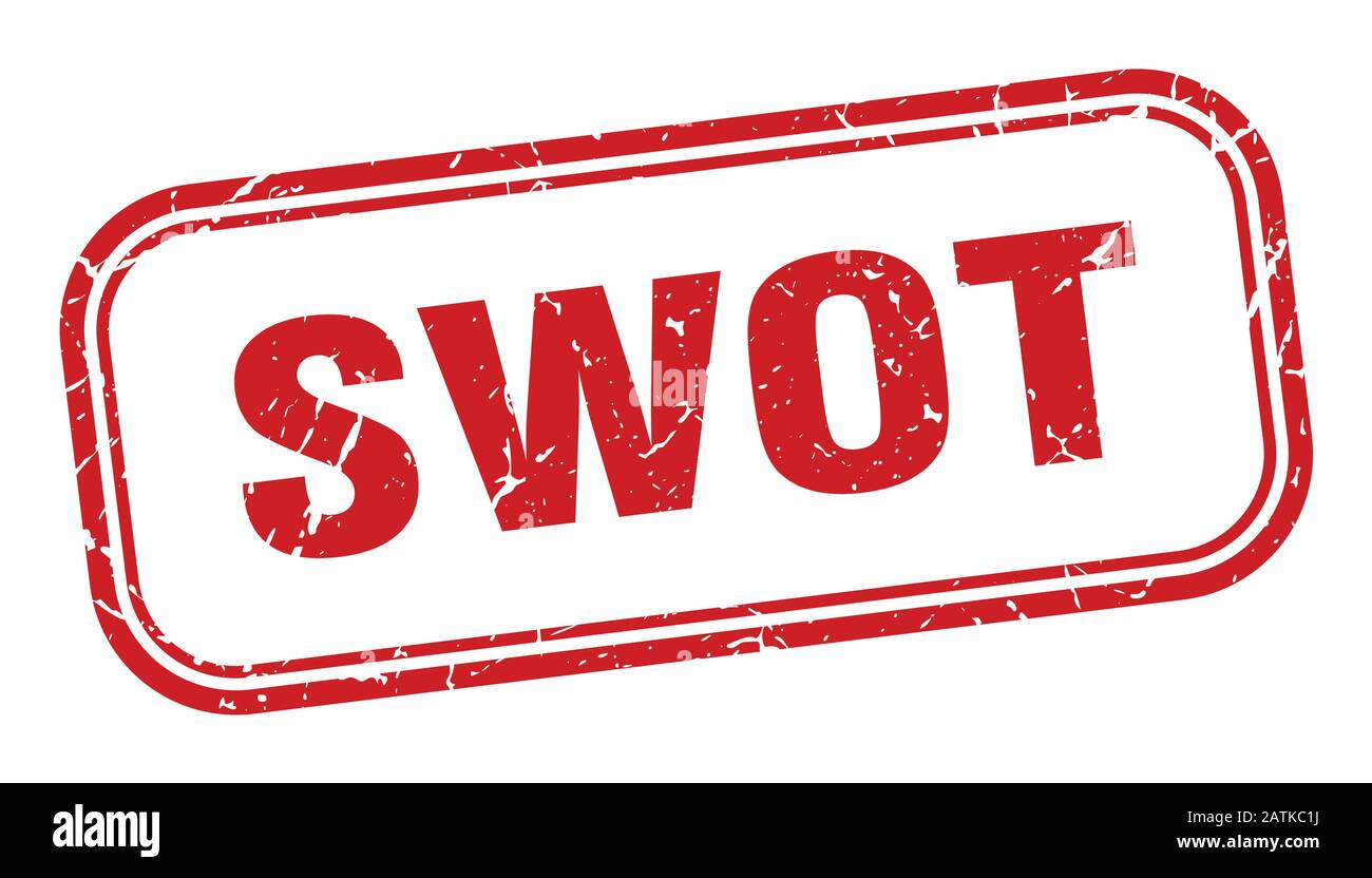 swot stamp. swot square grunge red sign. swot tag Stock Vector Image ...