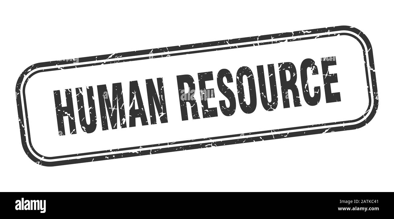 human resource stamp. human resource square grunge black sign. human ...