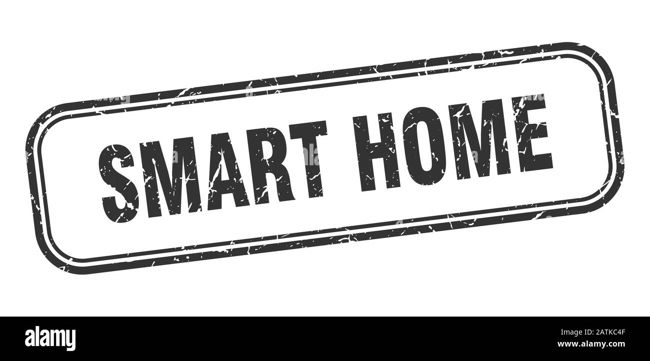smart home stamp. smart home square grunge black sign. smart home tag ...