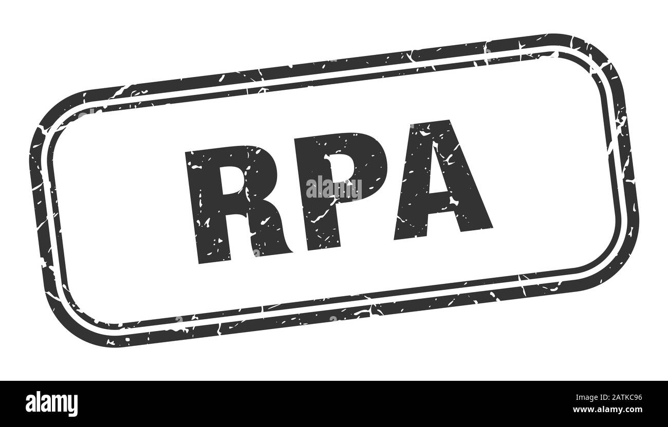 rpa stamp. rpa square grunge black sign. rpa tag Stock Vector Image ...