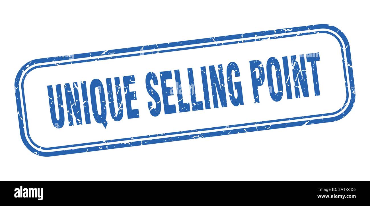 unique selling point stamp. unique selling point square grunge blue ...