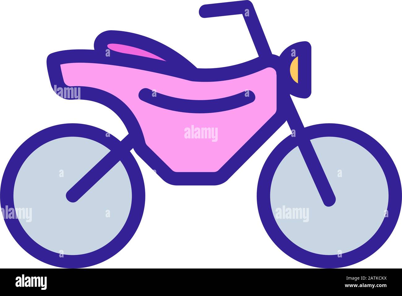 Enduro motorcycle silhouette icon vector hi-res stock photography and ...