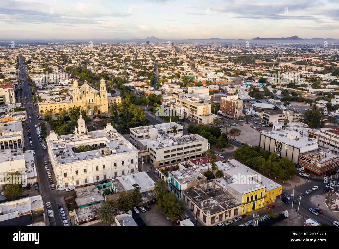 Aerial view of Hermosillo, Sonora. City, city landscape. vista aerea de ...