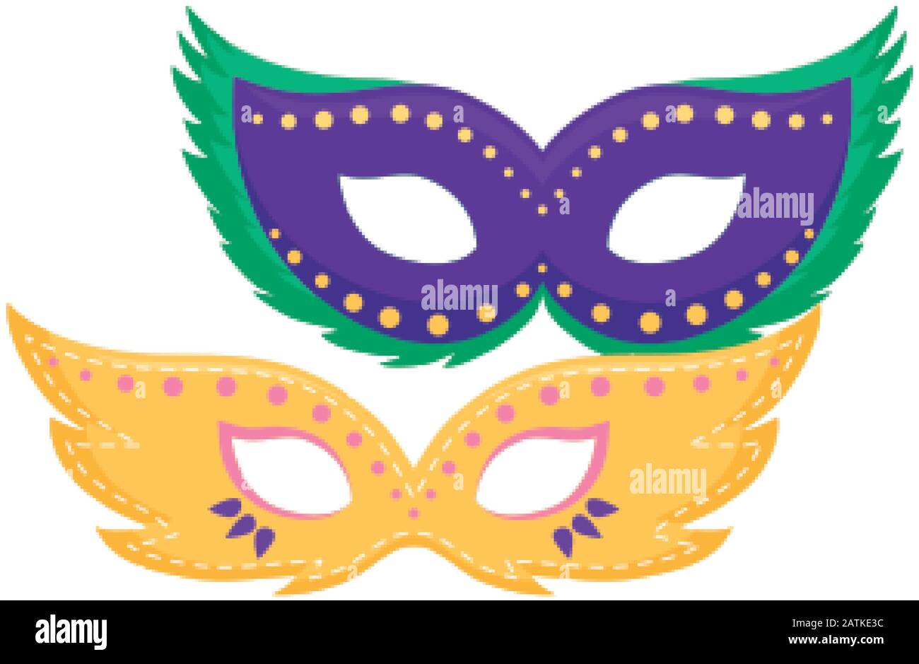 Mardi gras masks design, Party carnival decoration celebration festival ...