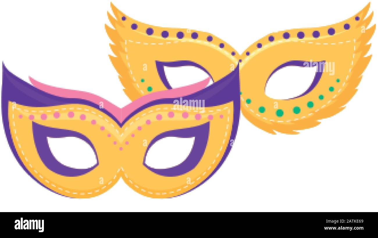 Mardi gras masks design, Party carnival decoration celebration festival ...