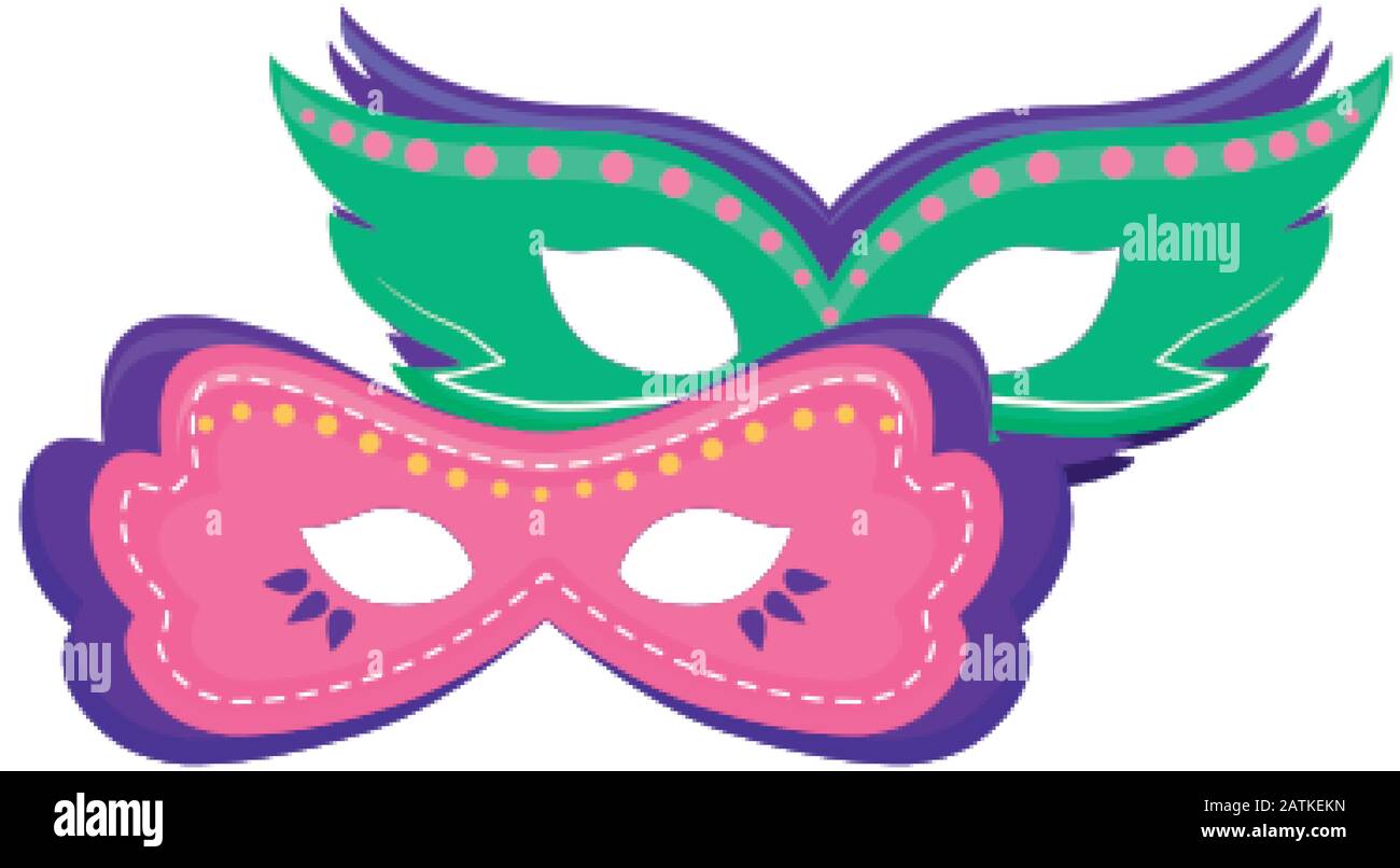 Mardi gras masks design, Party carnival decoration celebration festival ...