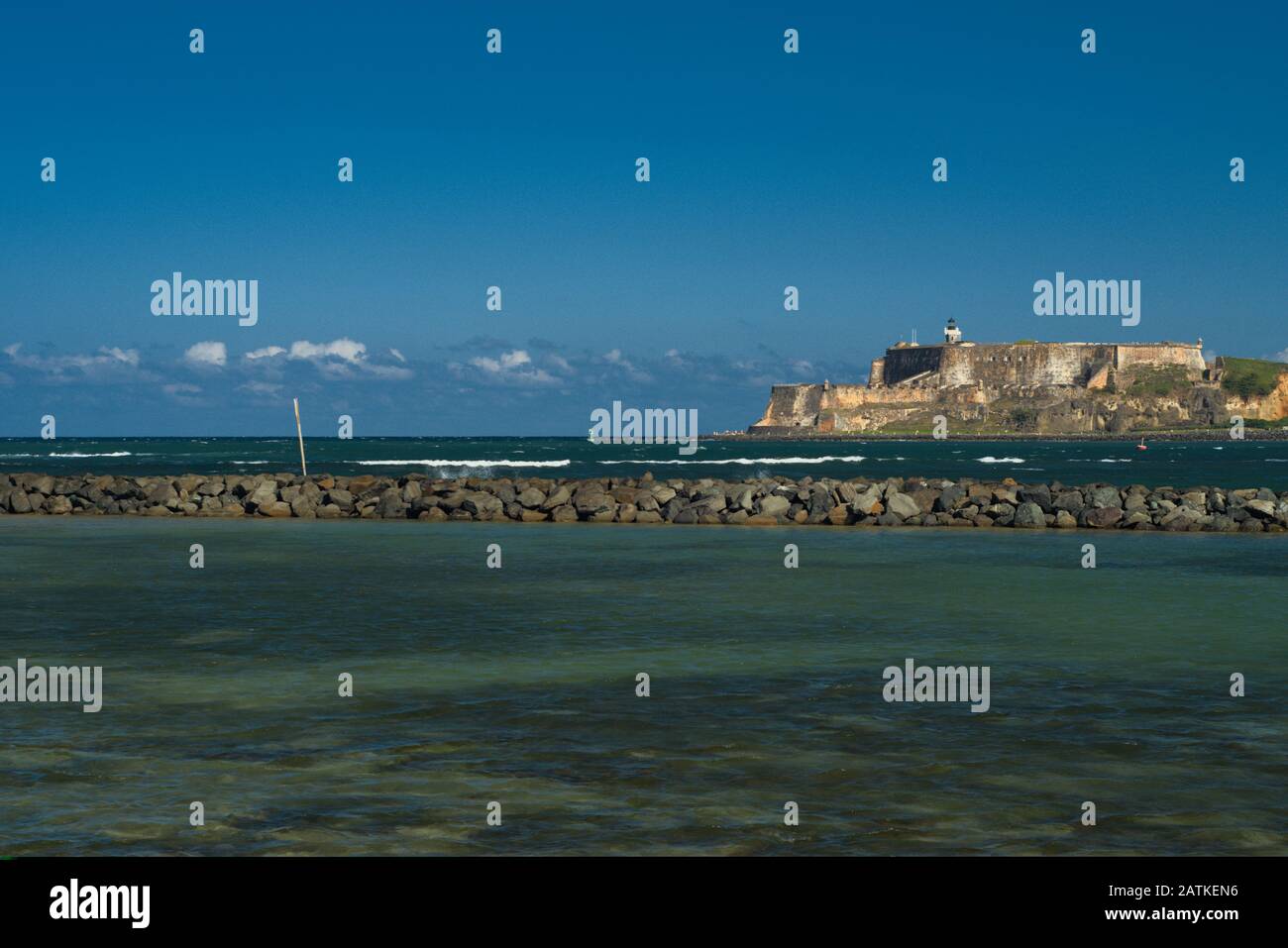 Puerto Rico Scenic Coast, Isla de Cabras Stock Photo - Alamy