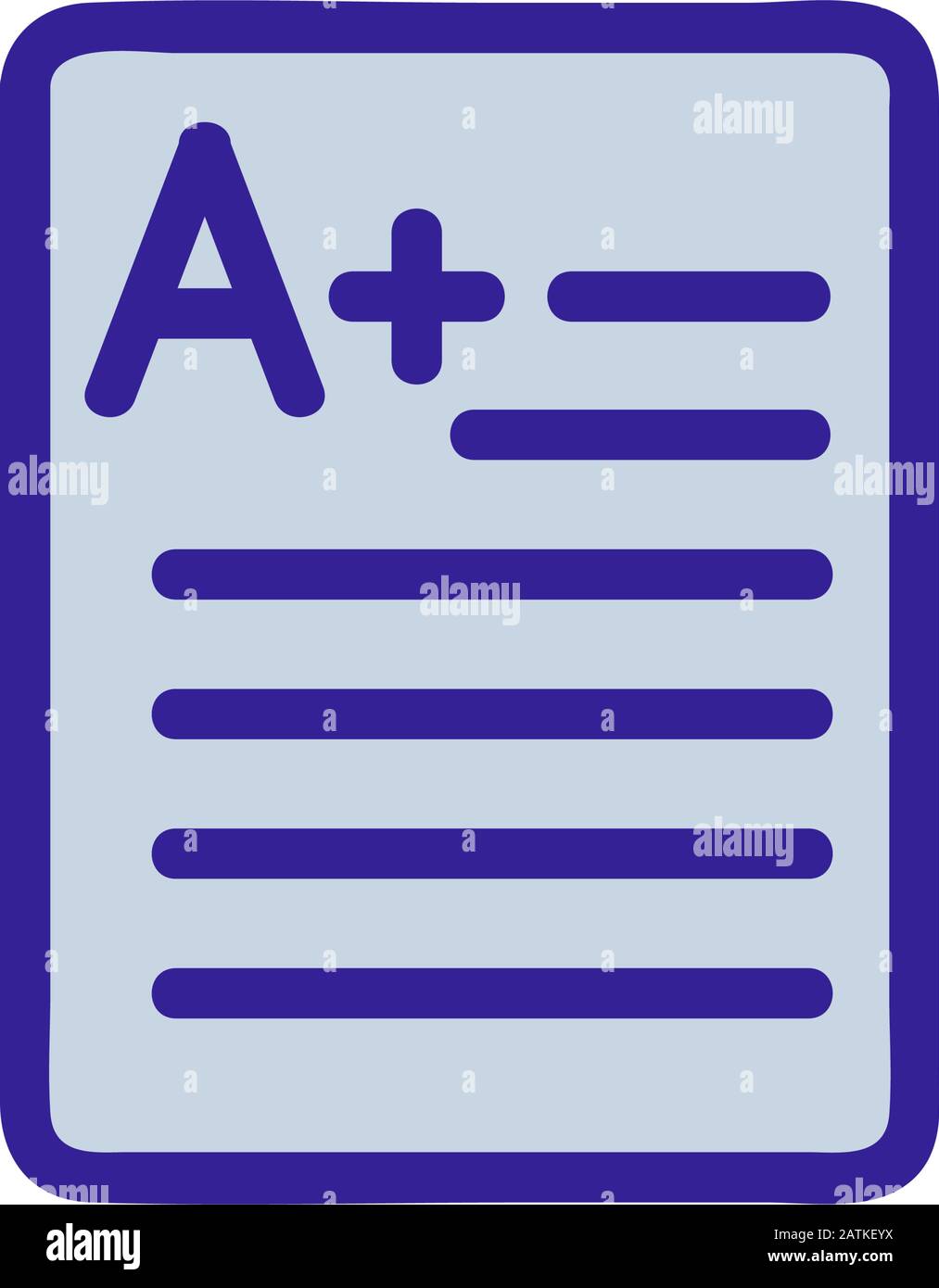 Test results icon vector. Isolated contour symbol illustration Stock ...