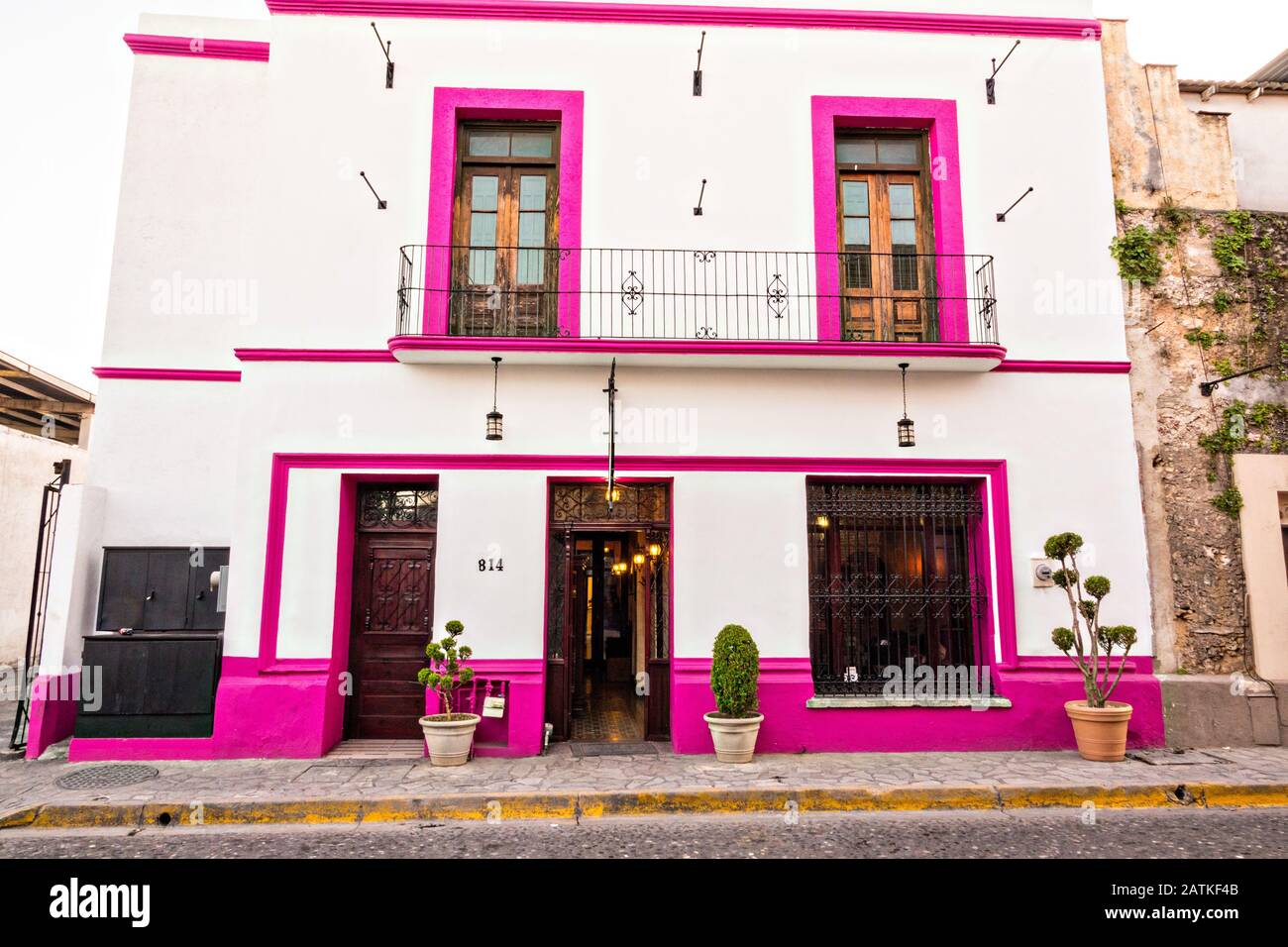 The Oaxaca Restaurant in a Spanish colonial style building in the ...