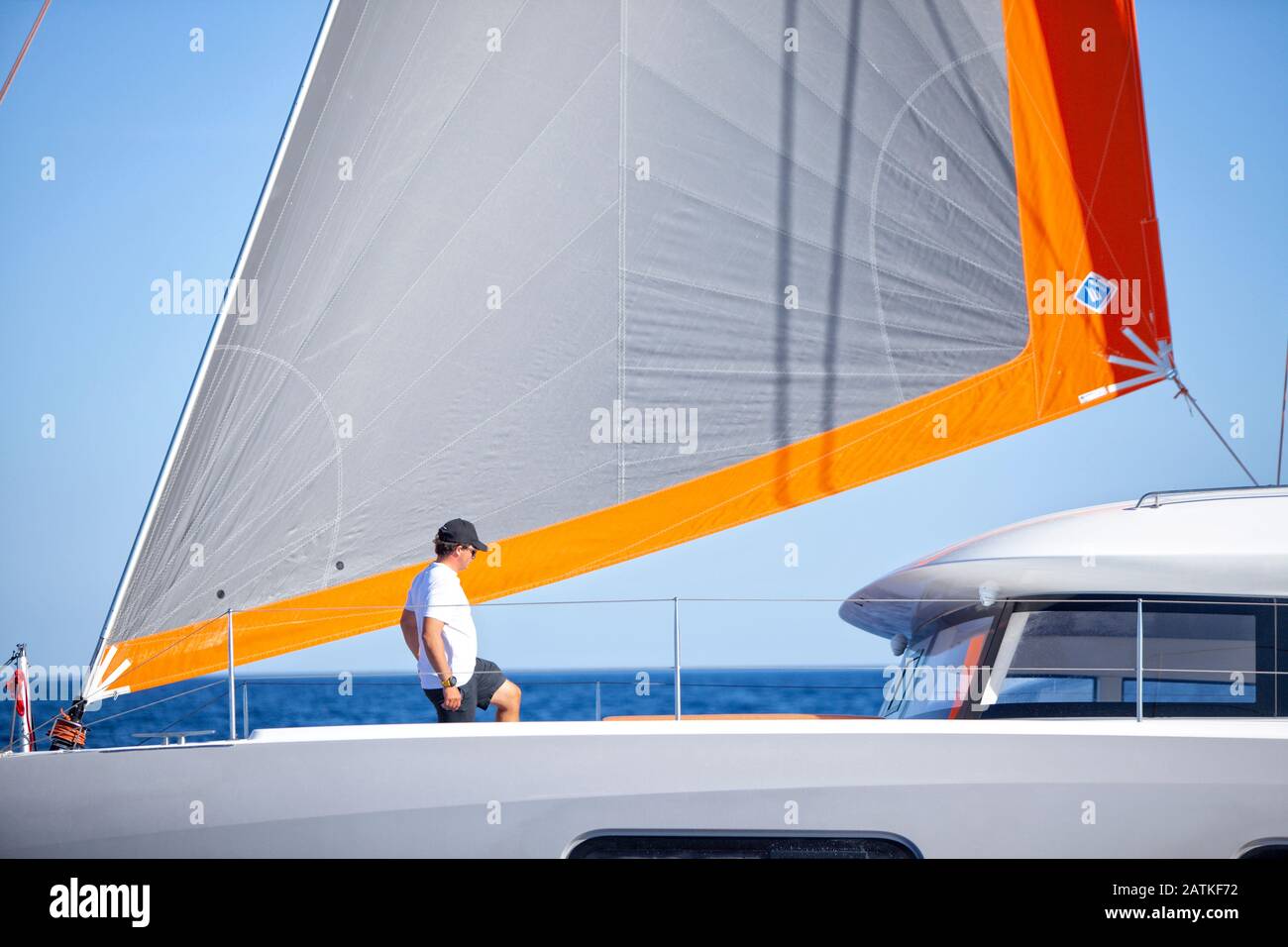 Racing catamaran rigging hi-res stock photography and images - Alamy