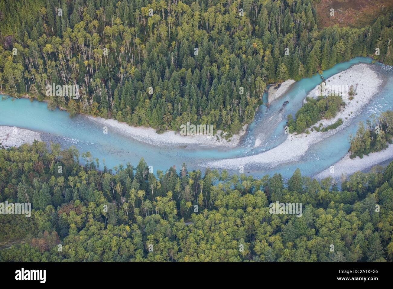 Braided river aerial view hi-res stock photography and images - Alamy